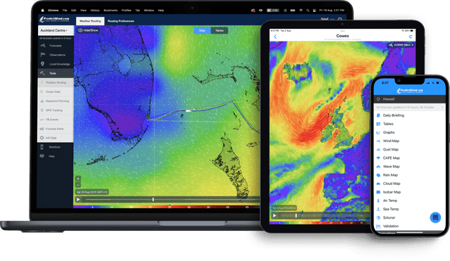 Aplicación PredictWind · PredictWind
