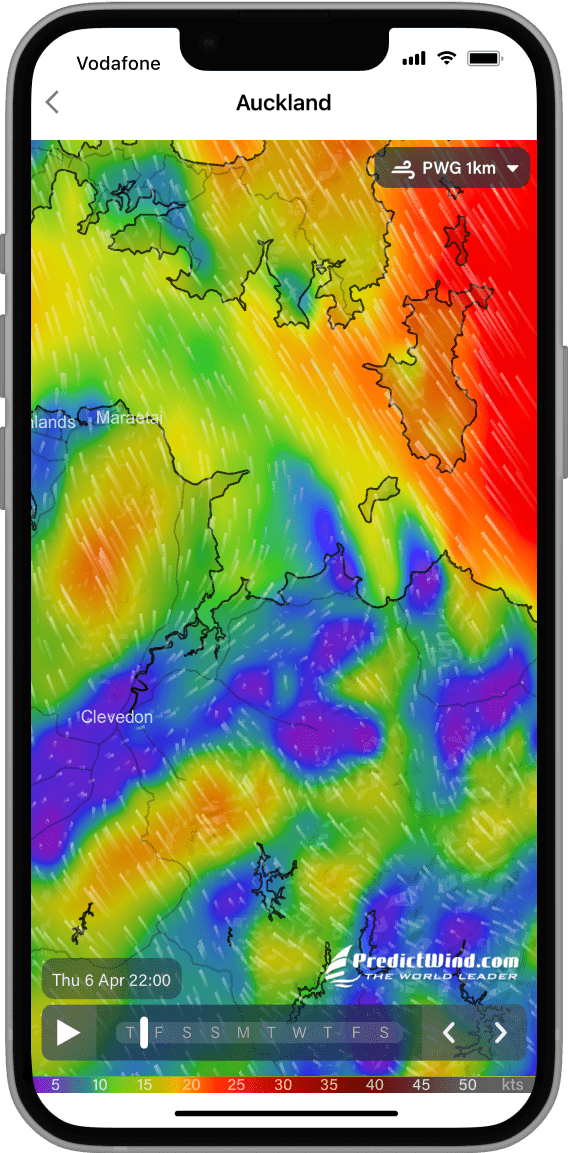 What PredictWind Forecast · PredictWind