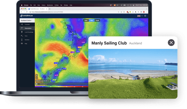 Webcams · PredictWind